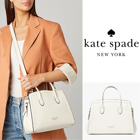 kate spade | Bags | New Kate Spade White Knott Medium Satchel | Poshmark